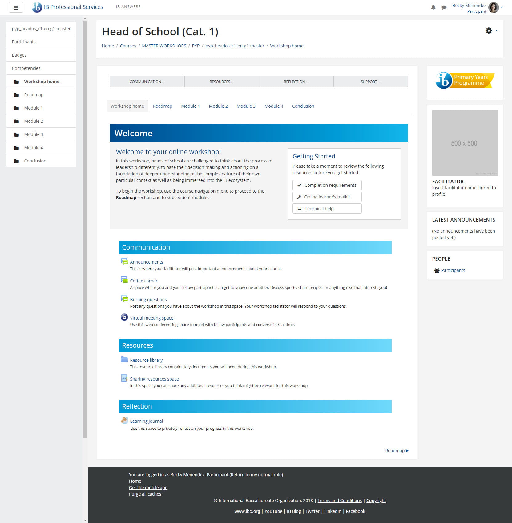 IB Workshop Template - Becky Menendez